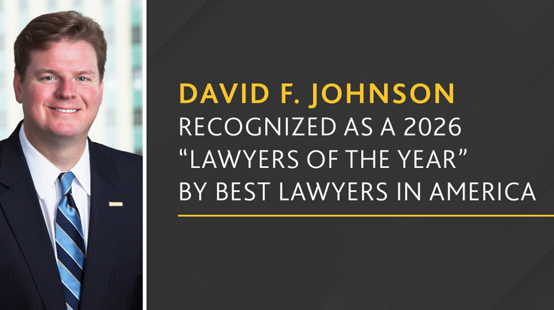David F. Johnson Receives the 2026 JD Supra Readers Choice Award – Top ...